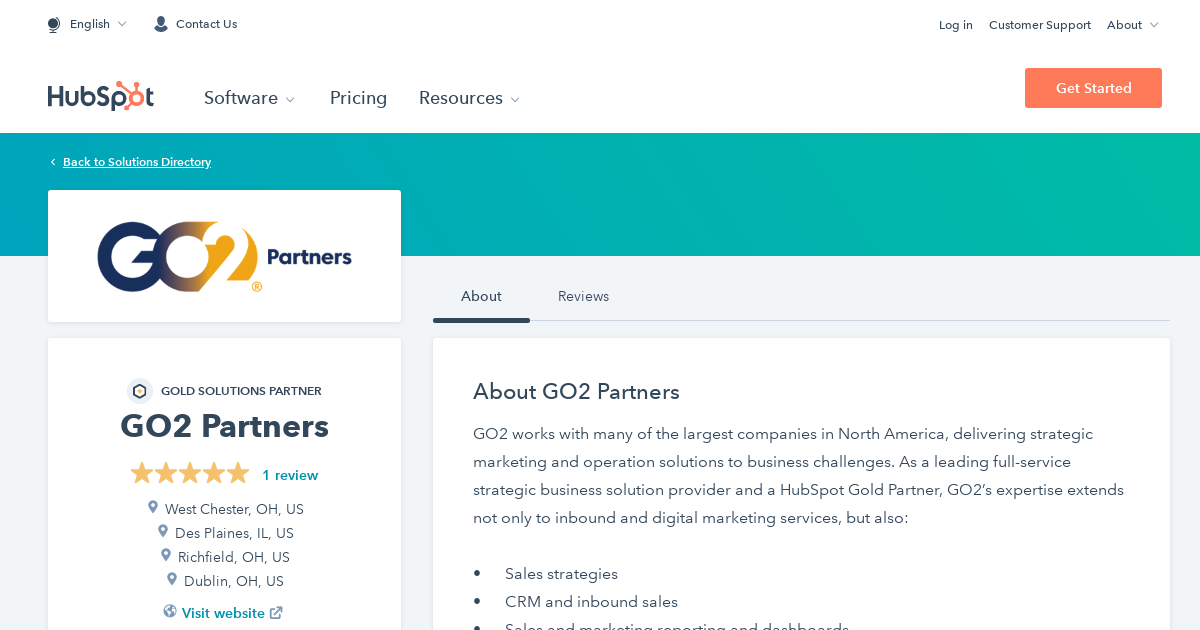 GO2 Partners Agency Services & Qualifications | HubSpot