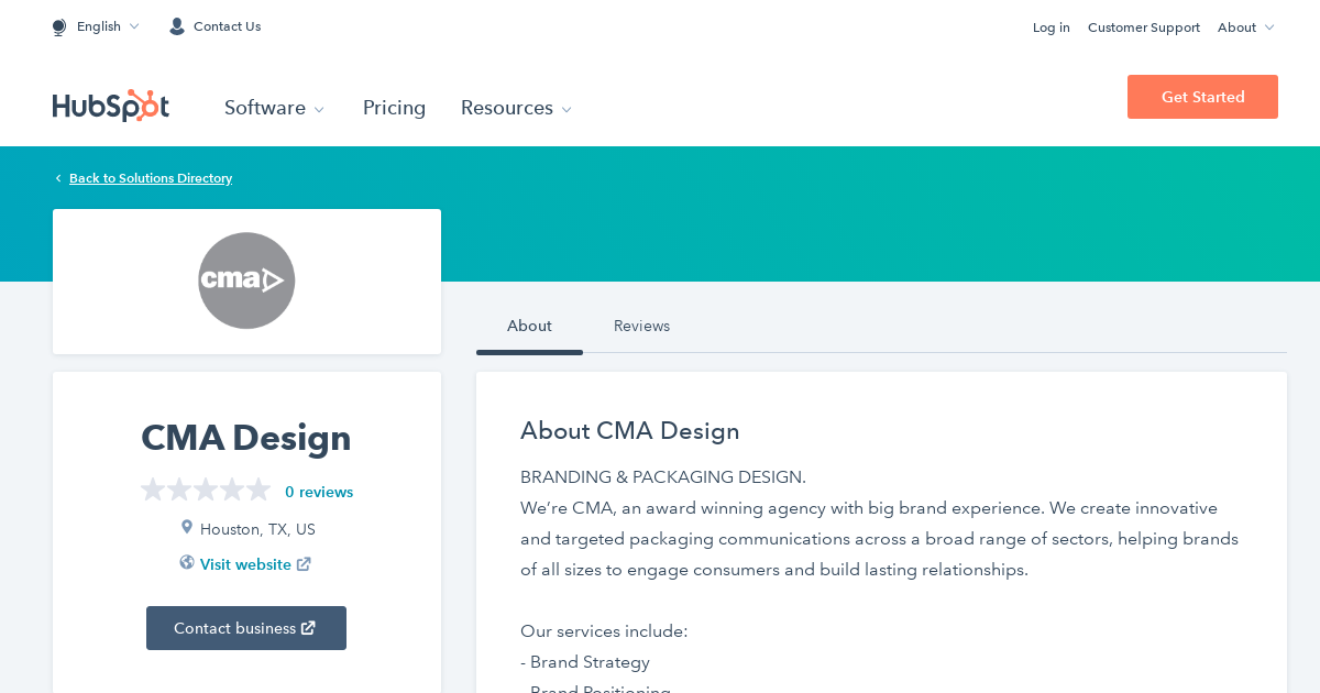 CMA Design Agency Services & Qualifications | HubSpot