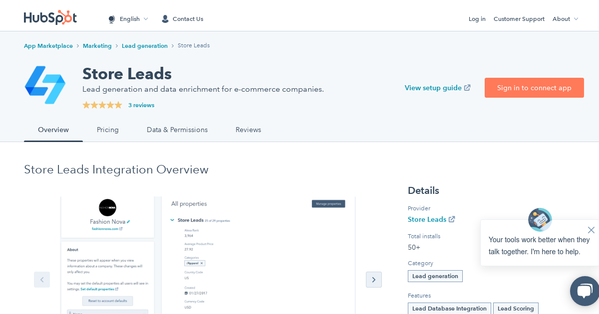 Store Leads HubSpot Integration | Connect Them Today