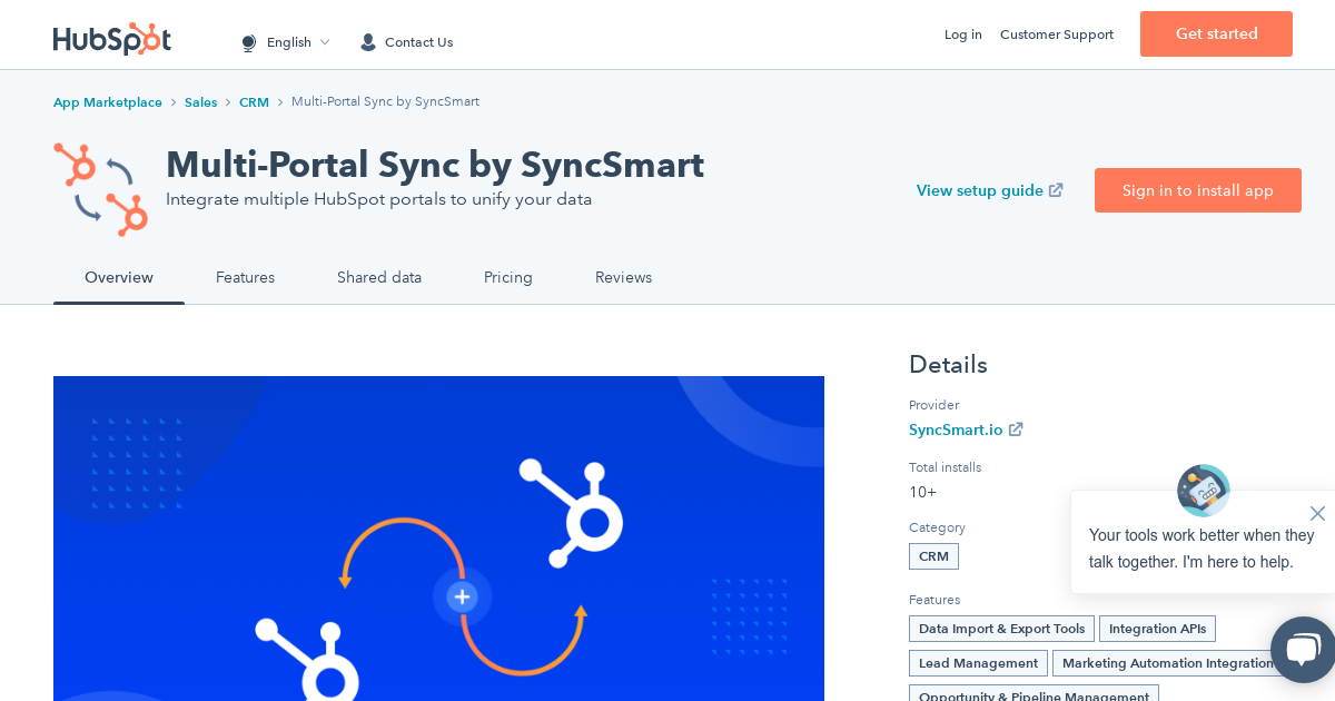 Multi-Portal Sync by SyncSmart HubSpot Integration | Connect Them Today