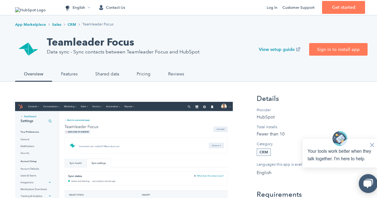Teamleader Focus HubSpot Integration | Connect Them Today
